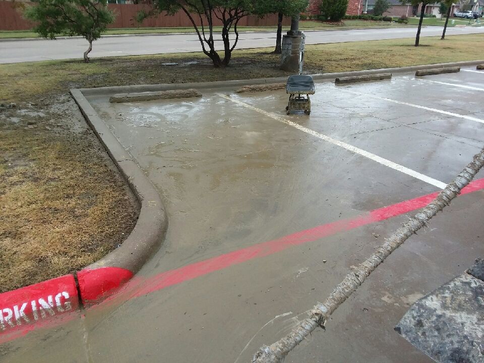 PONDING WATER | Nortex Concrete Lift and Stabilization Dallas Fort Worth